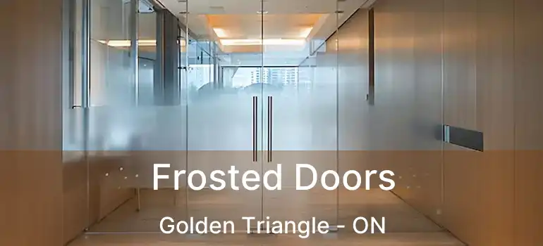 Frosted Doors in Golden Triangle - Interior & Exterior Doors